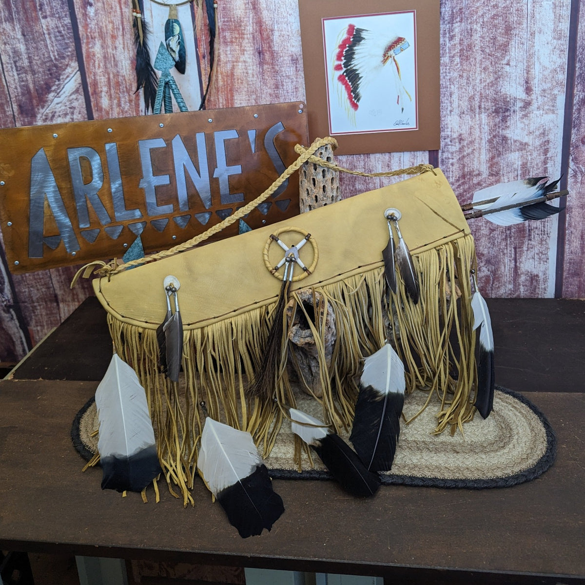 Leather Quiver by Darrel Begay SWT-0147 – Arlene's